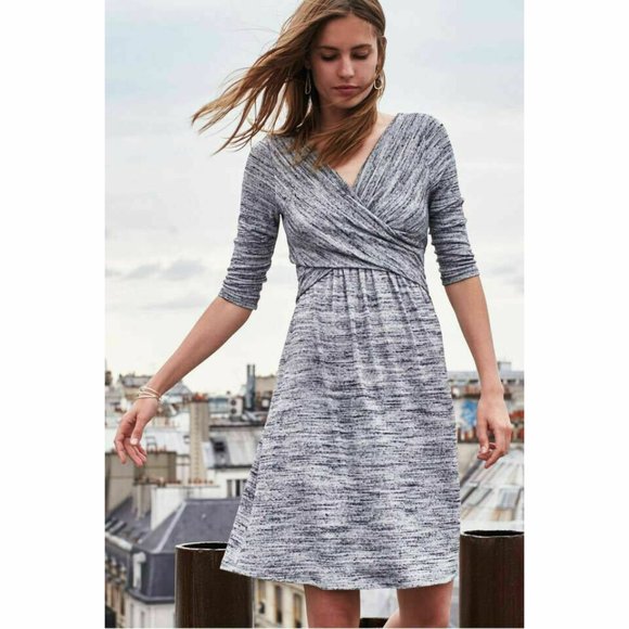 Amadi | Dresses | Amadi Fara Surplice Wrap Dress Antro Gray Lola S ...